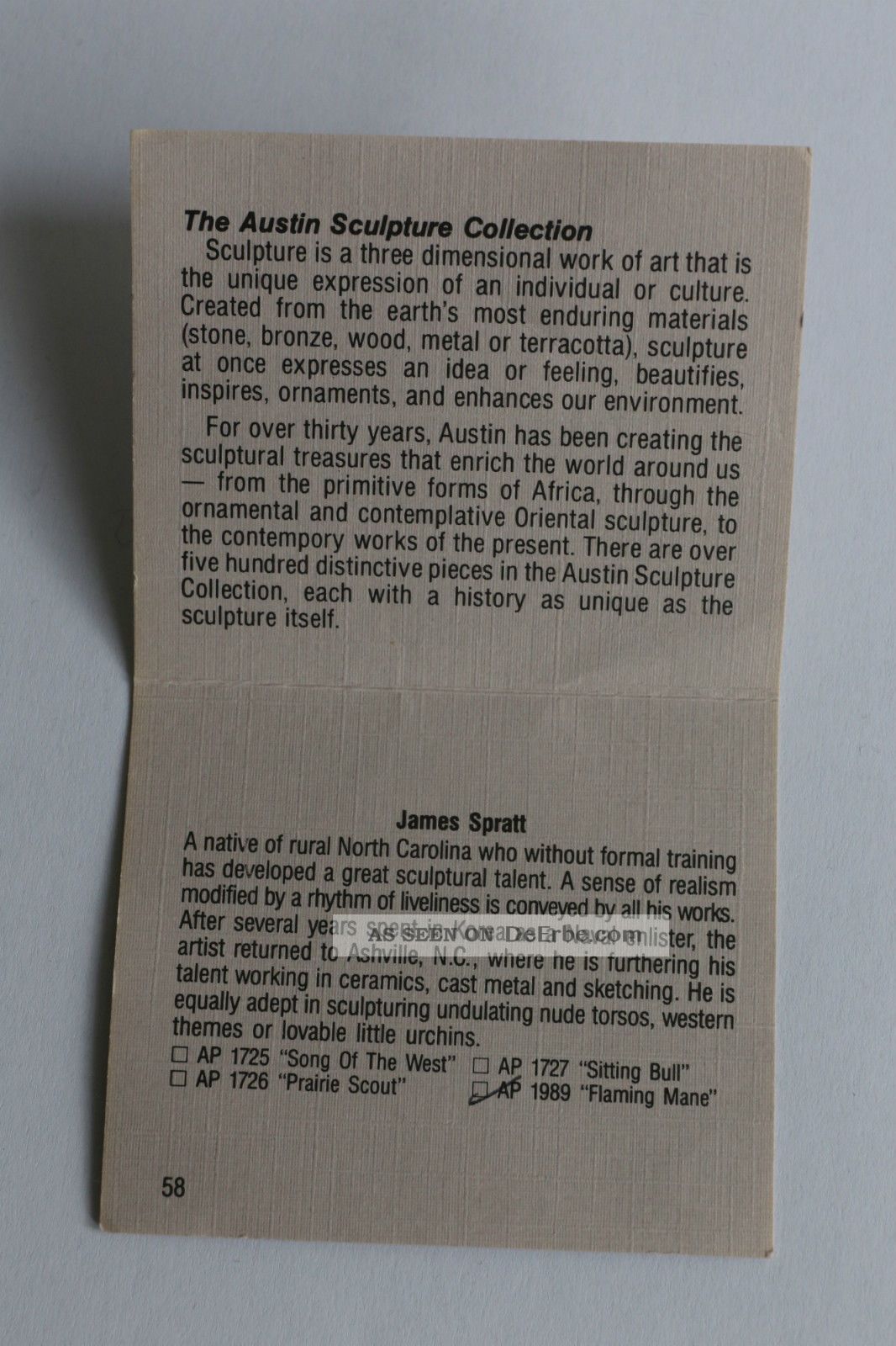 Austin Production Skulptur „flaming Mane“ James Spratt 1989 Pferdekopf ...