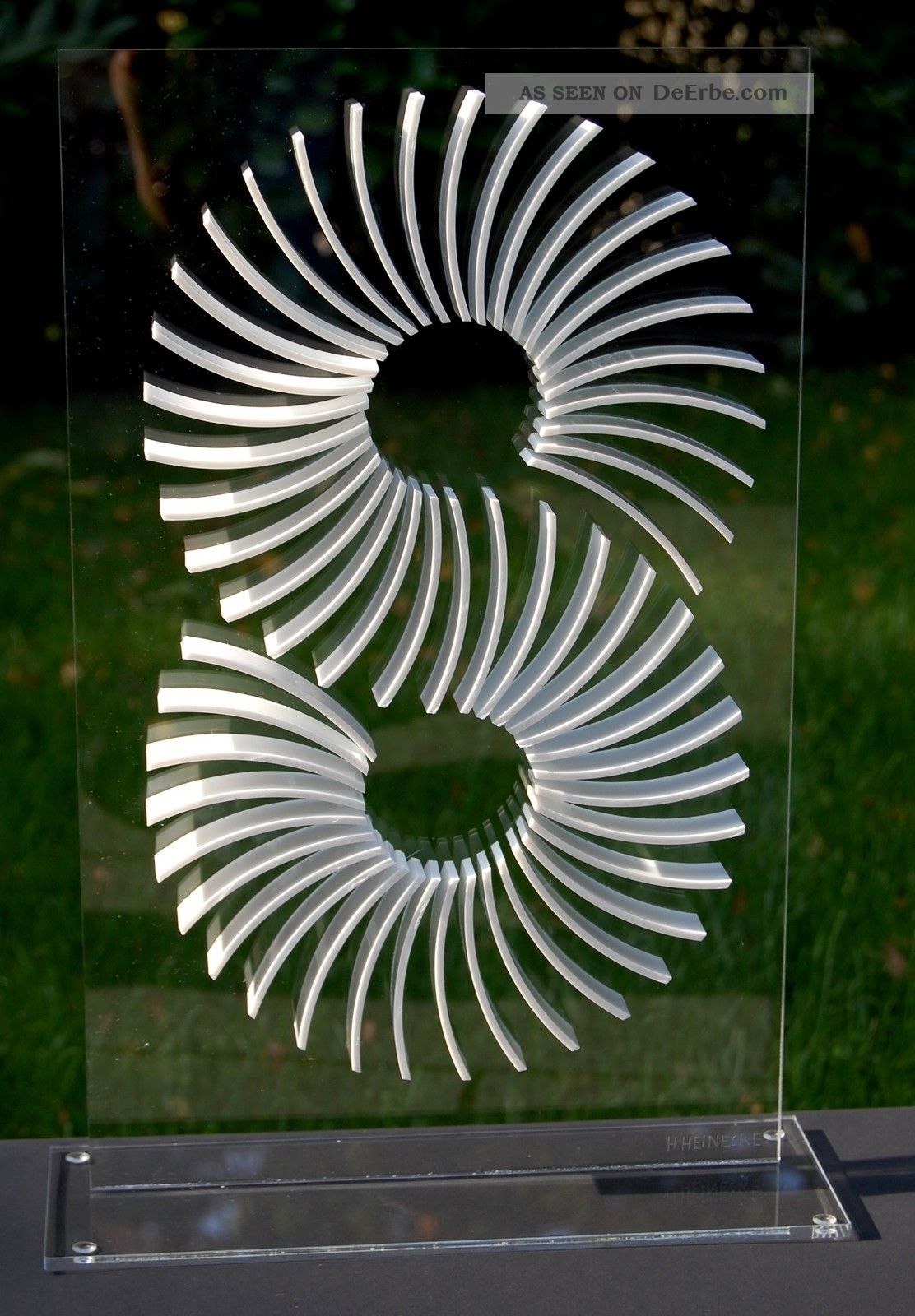 Op Art, Objekt, Konkrete Kunst, Acrylglas, Handsigniert, H. Heinecke, C18