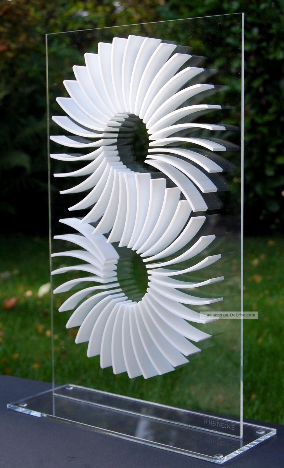 Op Art, Objekt, Konkrete Kunst, Acrylglas, Handsigniert, H. Heinecke, C18