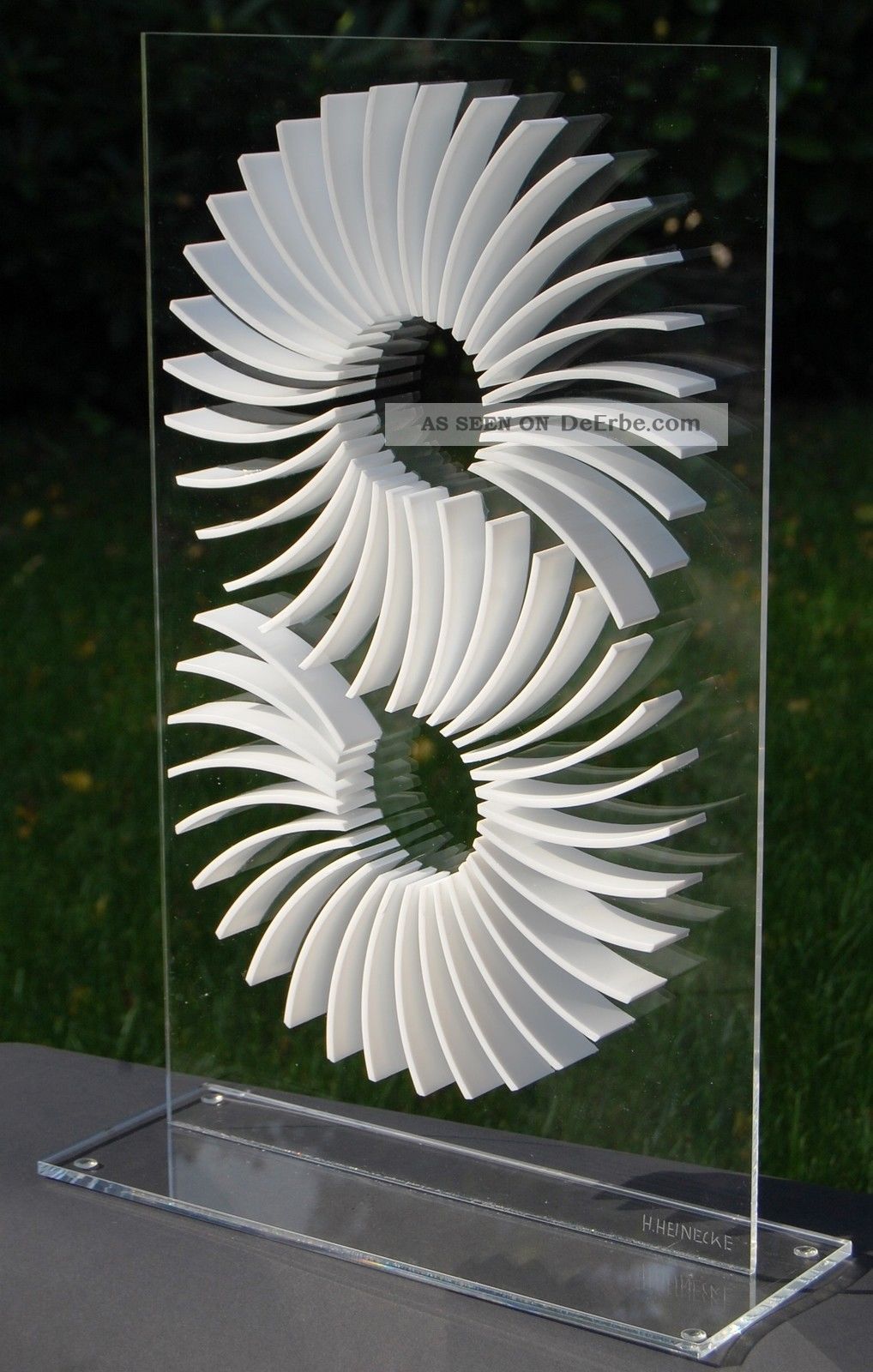 Op Art, Objekt, Konkrete Kunst, Acrylglas, Handsigniert, H. Heinecke, C18