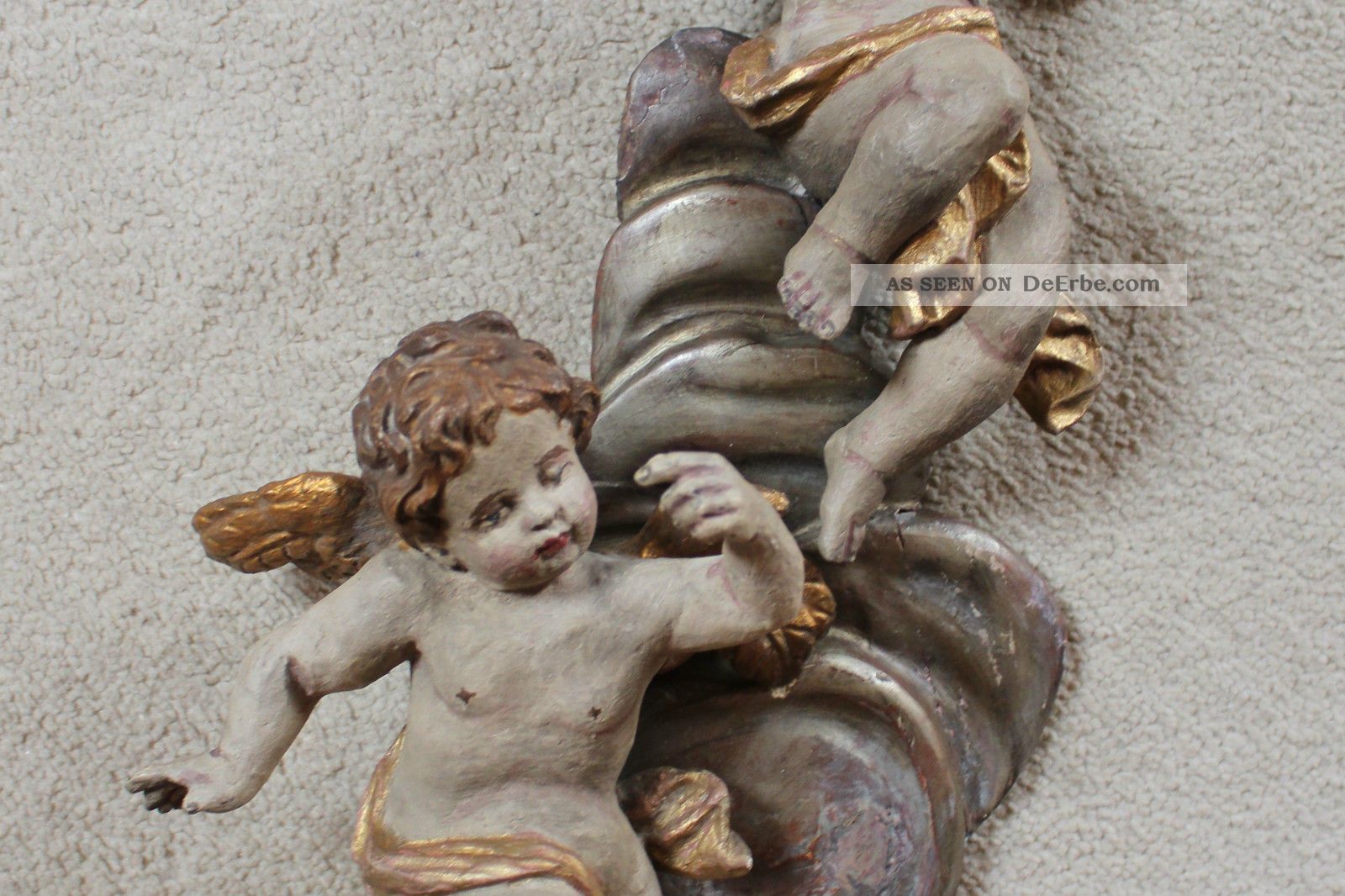 Paar Barock – Engel „puttos“ Auf Wolke, 18. Jh.