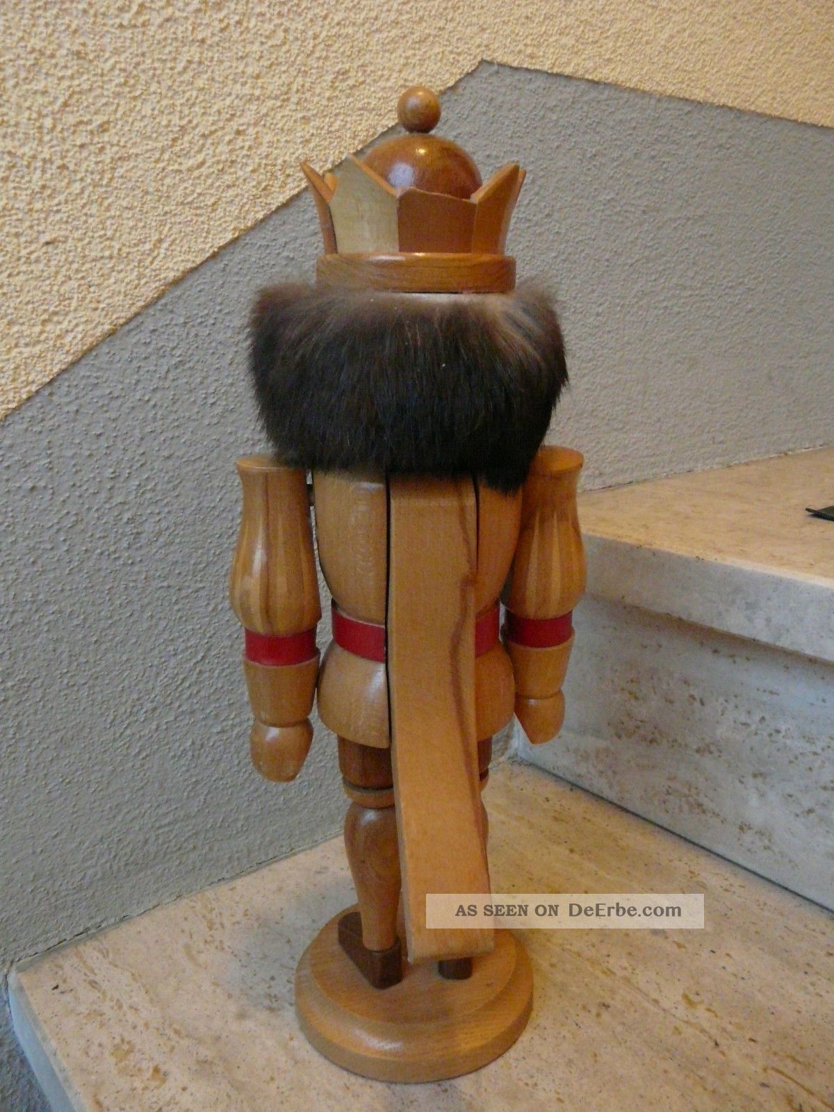 Alter Holz Nussknacker Figur König Weihnachten Erzgebirge 60er Jahre ...