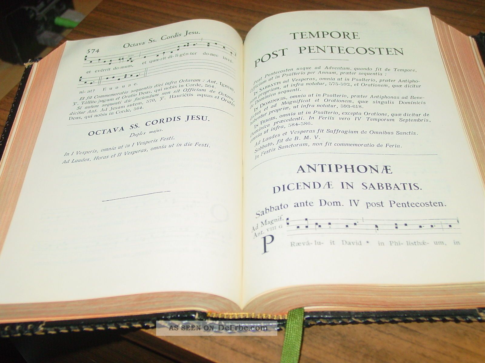 Antiphonale Monasticum Pro Diurnis Horis 1934 Liturgie Messbuch