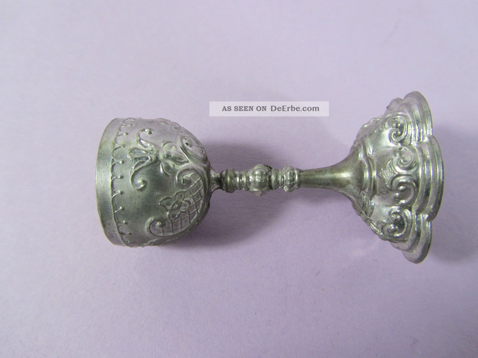Alter Prächtiger Becher Wein Kelch Hausaltar Puppenstube Zinn Ca. 1900 ...