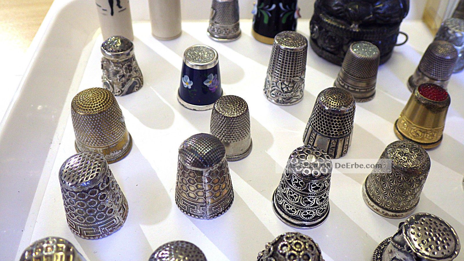 Fingerhut Sammlung Silber Beachtlicher Umfang 38 St. , Nadelkissen ...