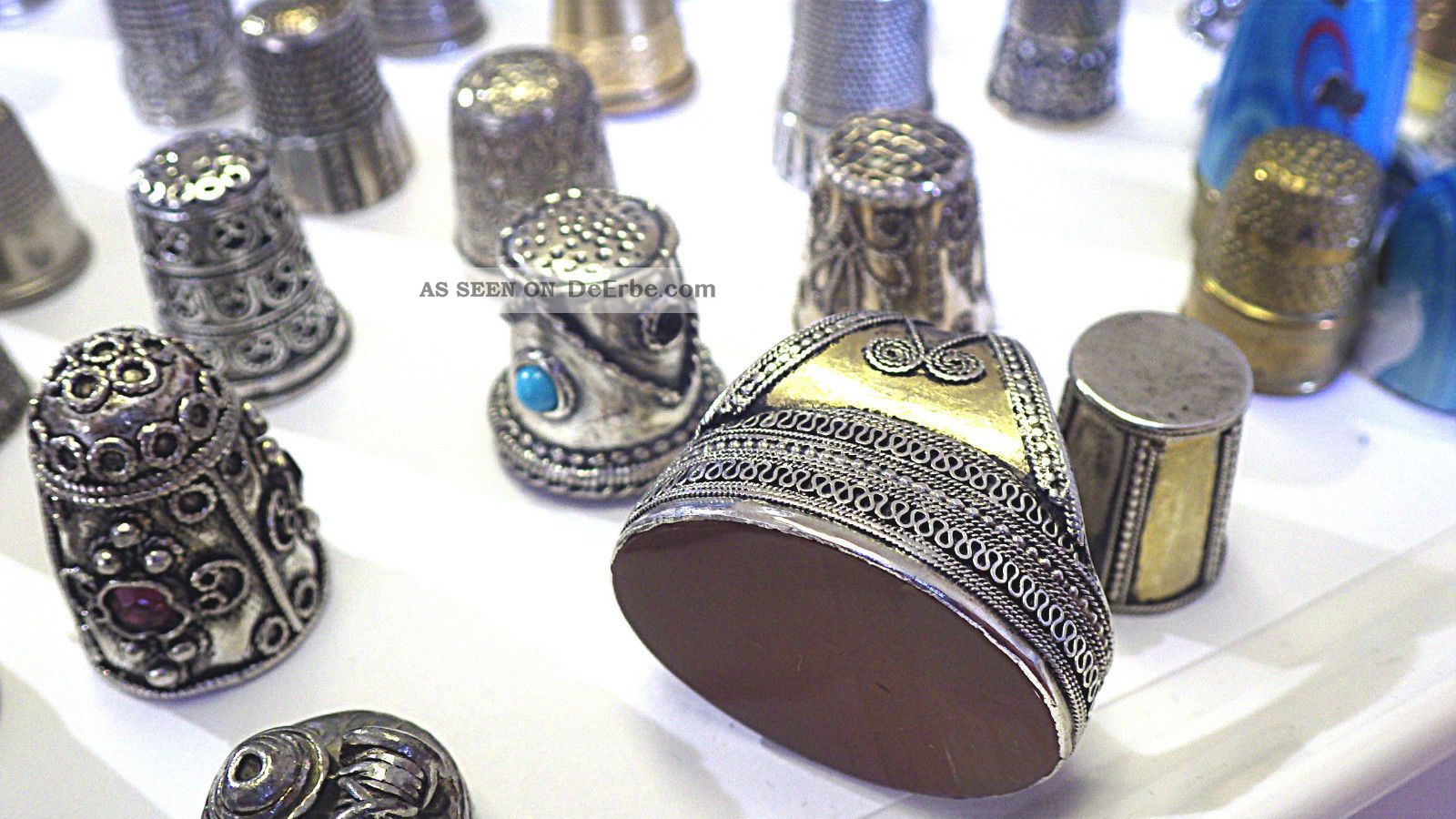 Fingerhut Sammlung Silber Beachtlicher Umfang 38 St. , Nadelkissen ...