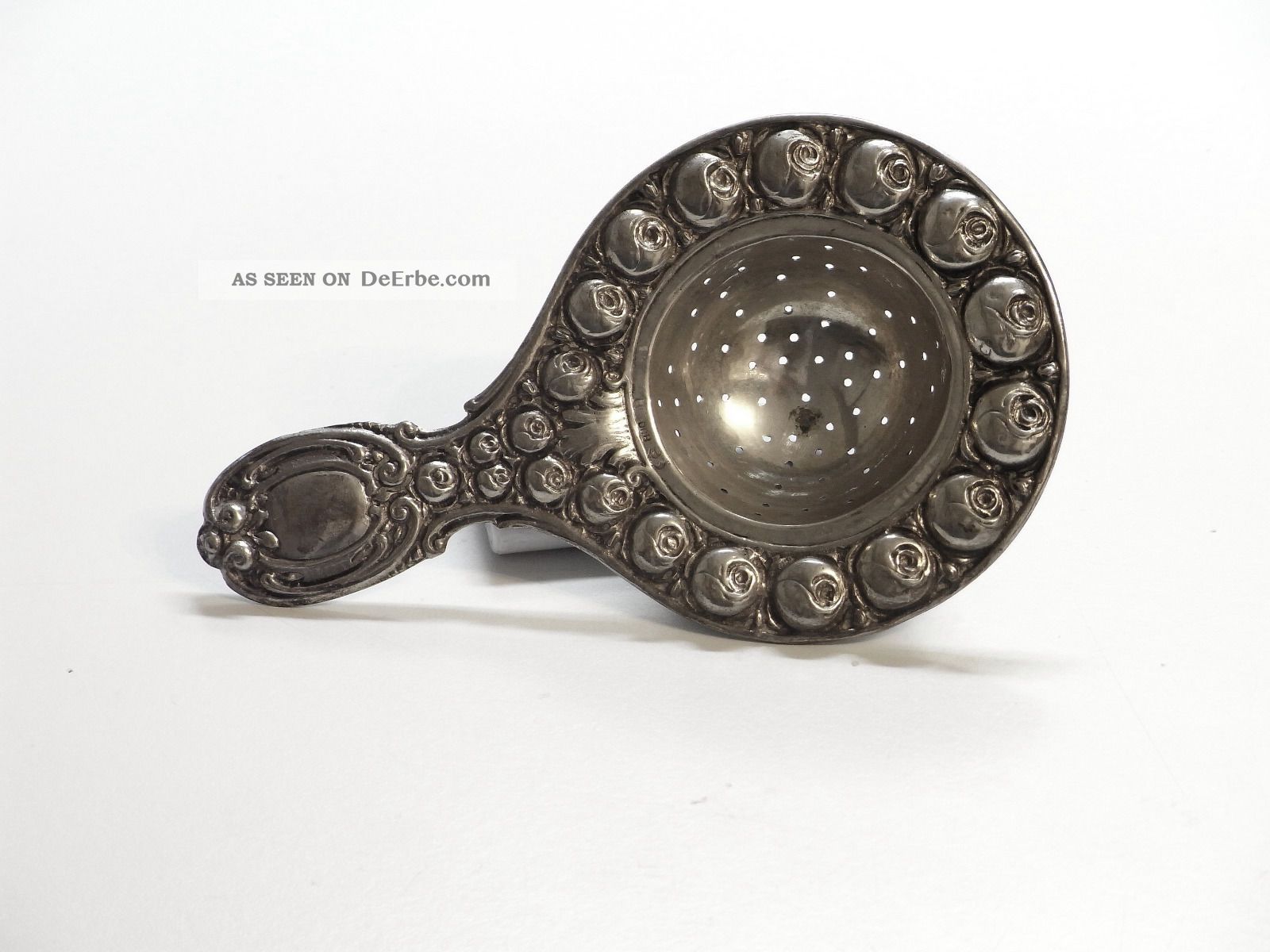 Teesieb, Silber, Alt, Antik, 800er