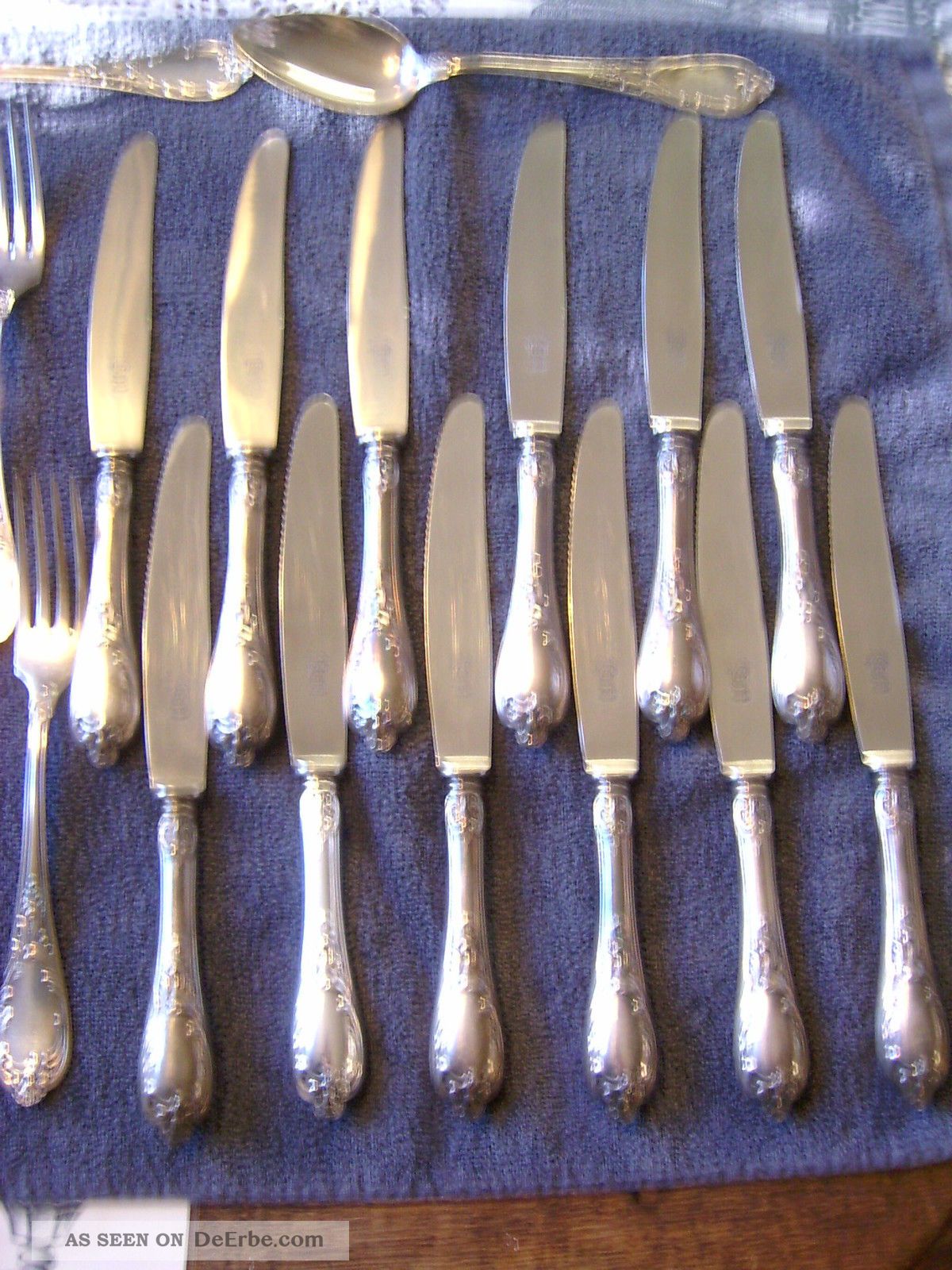Wellner Besteck Antik Rokoko Wohl Serie Pluto 90er Silberauflage 12 ...