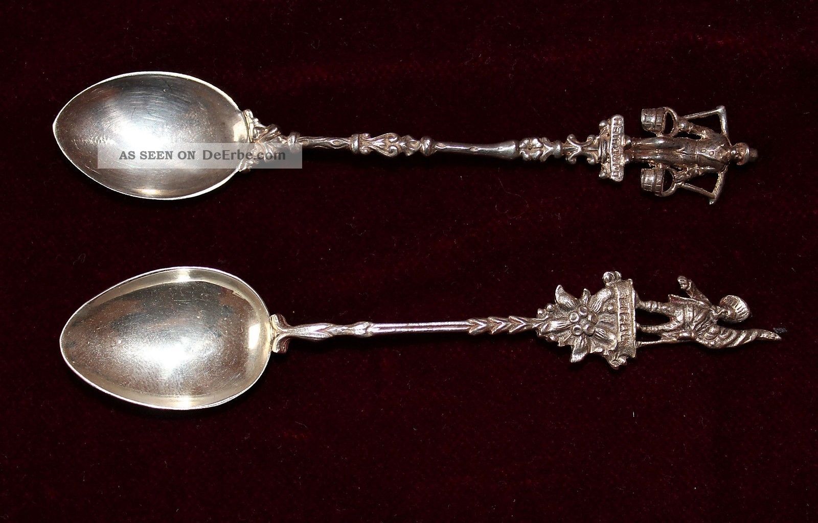 Fünf Teile Besteck Massiv Silber, 800er Und 835er