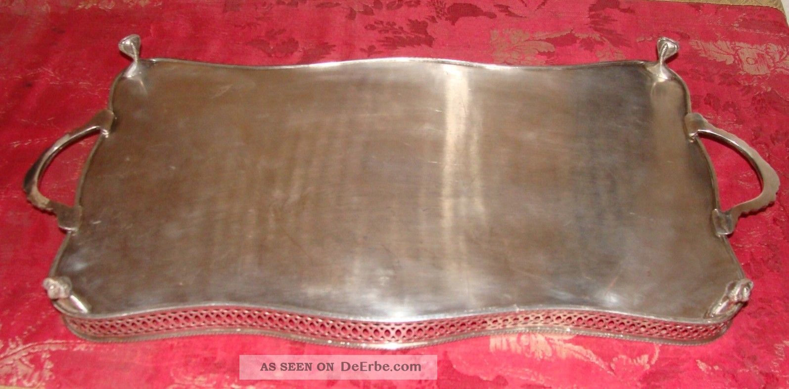 Wunderschönes Tablett Mit Geschwungenem Rand, Rokoko - Stil, Walker ...