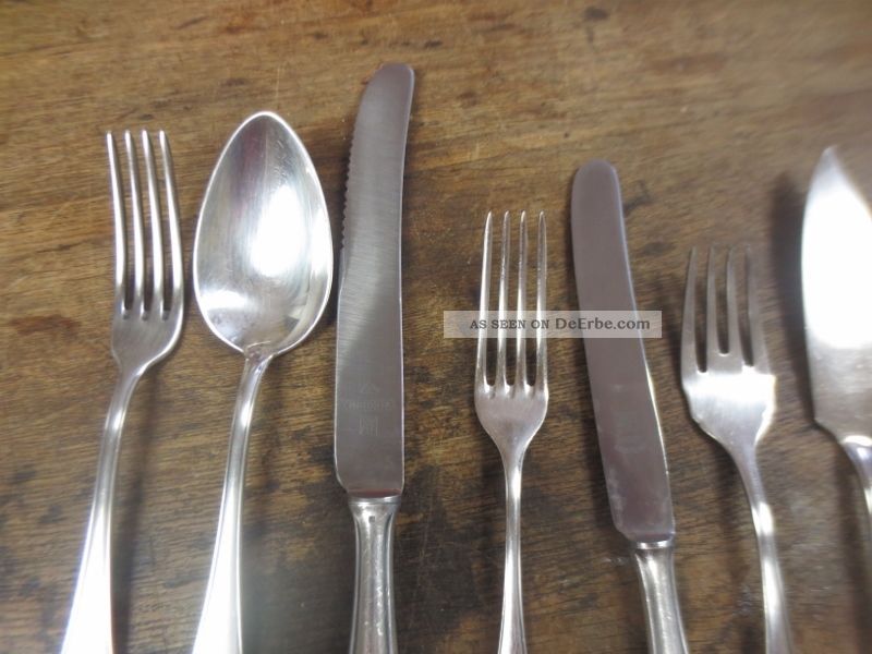 Wmf Art Deco Besteck - Form 2200 - 90er Versilberung - 116tlg - F. 12 Personen