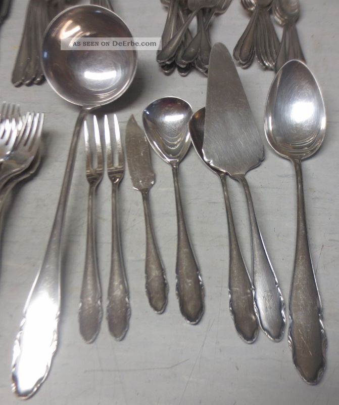 Wmf Art Deco Besteck - Form 2200 - 90er Versilberung - 116tlg - F. 12 Personen