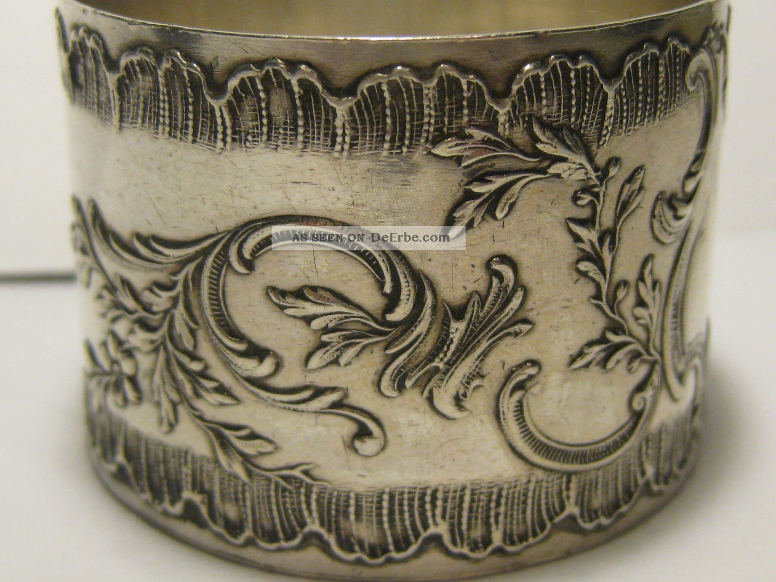 Jugendstil Serviettenring Silber 800er Frankreich Um 1900