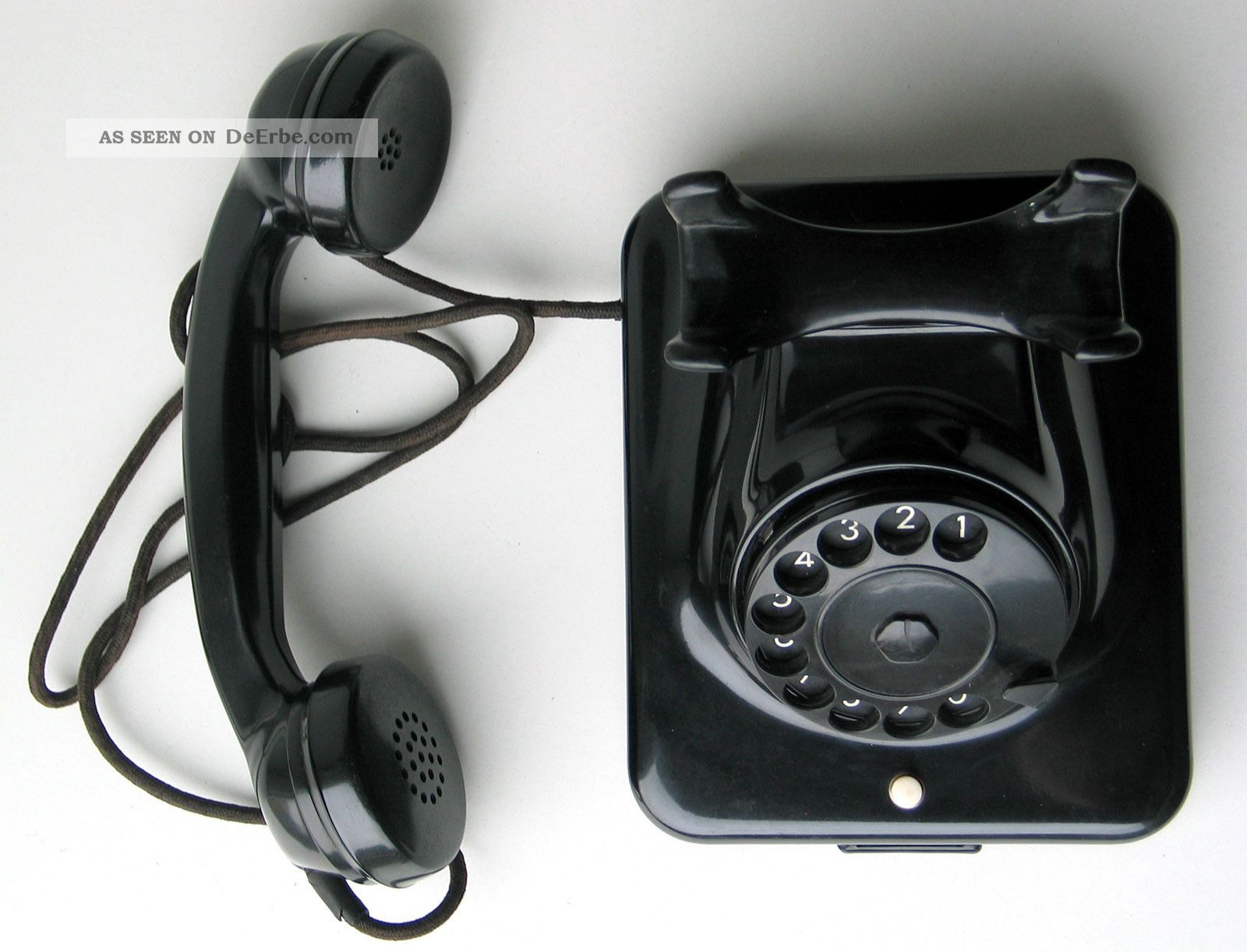 Post Telefon Telefonapparat Wählscheibe Bakelit - Gehäuse Taste Mittig ...