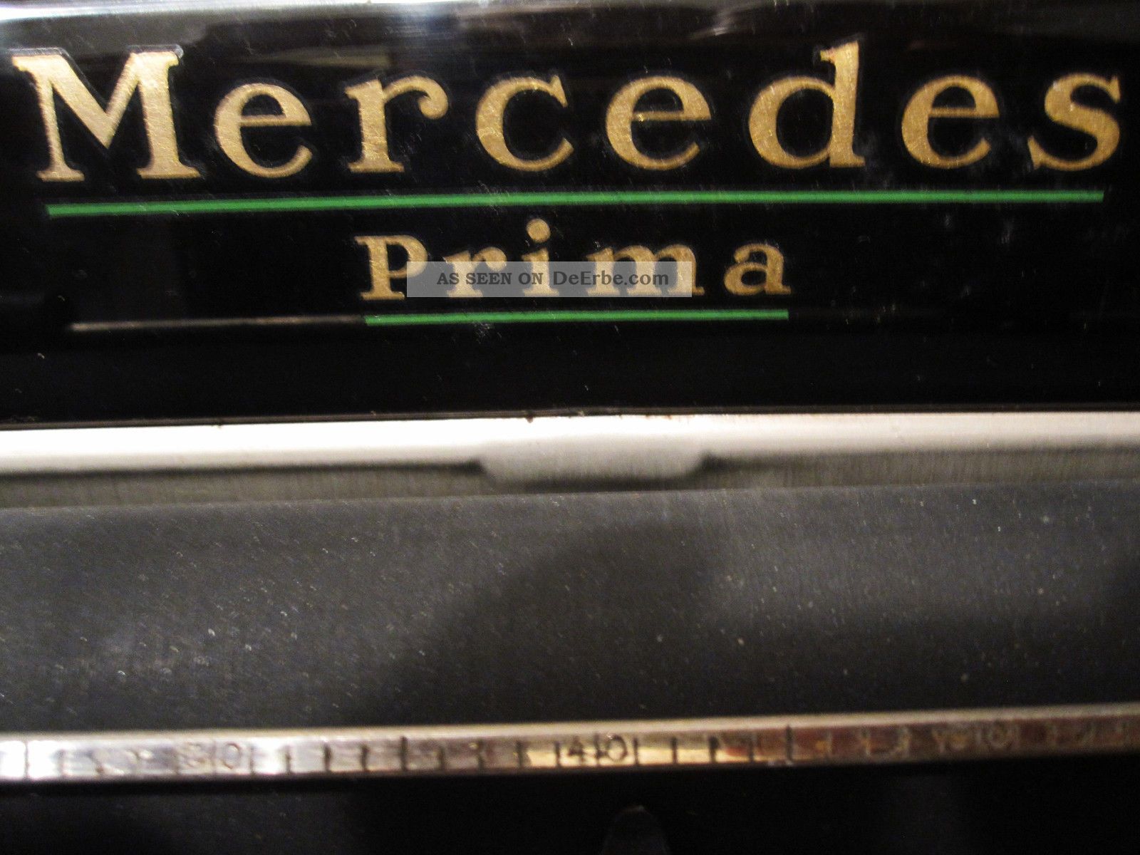 Alte Sehr Gut Erhaltene Reise - Schreibmaschine Mercedes Prima Mit Koffer