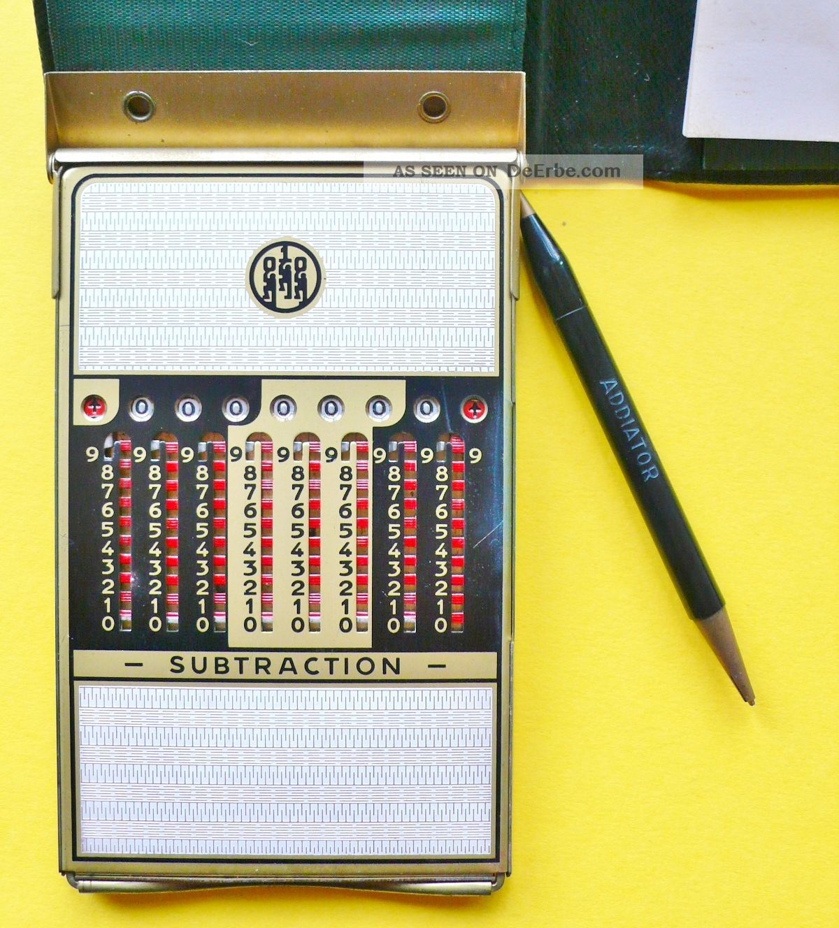 Alter Addiator Duplex Rechner Mechanisch, Messing - Made In Germany