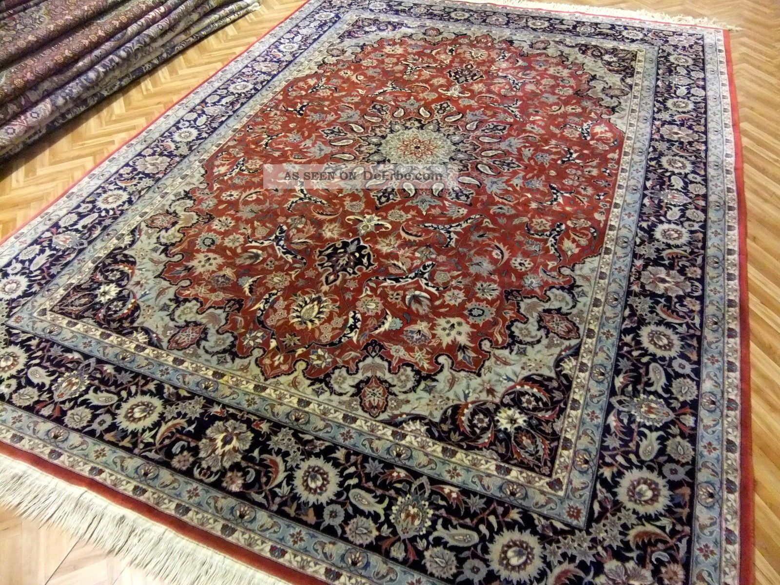 Orientteppich Teppich Mit Seide Fein Ca 700. 000 Knot Wunderschön 360x260