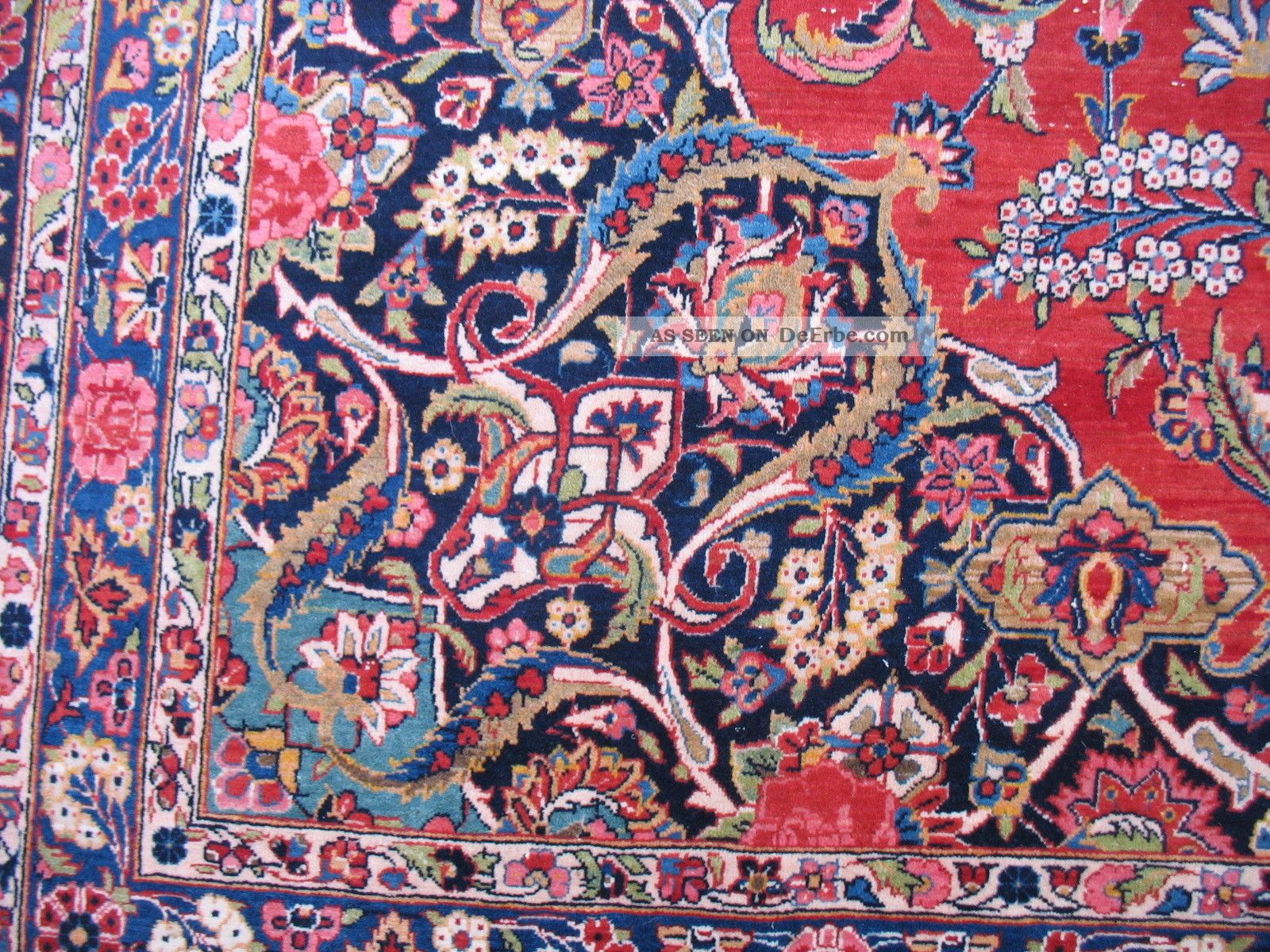 Antiker Feiner Teppich Aus Persien Ca, 435 X 320 Cm Tolle Farben