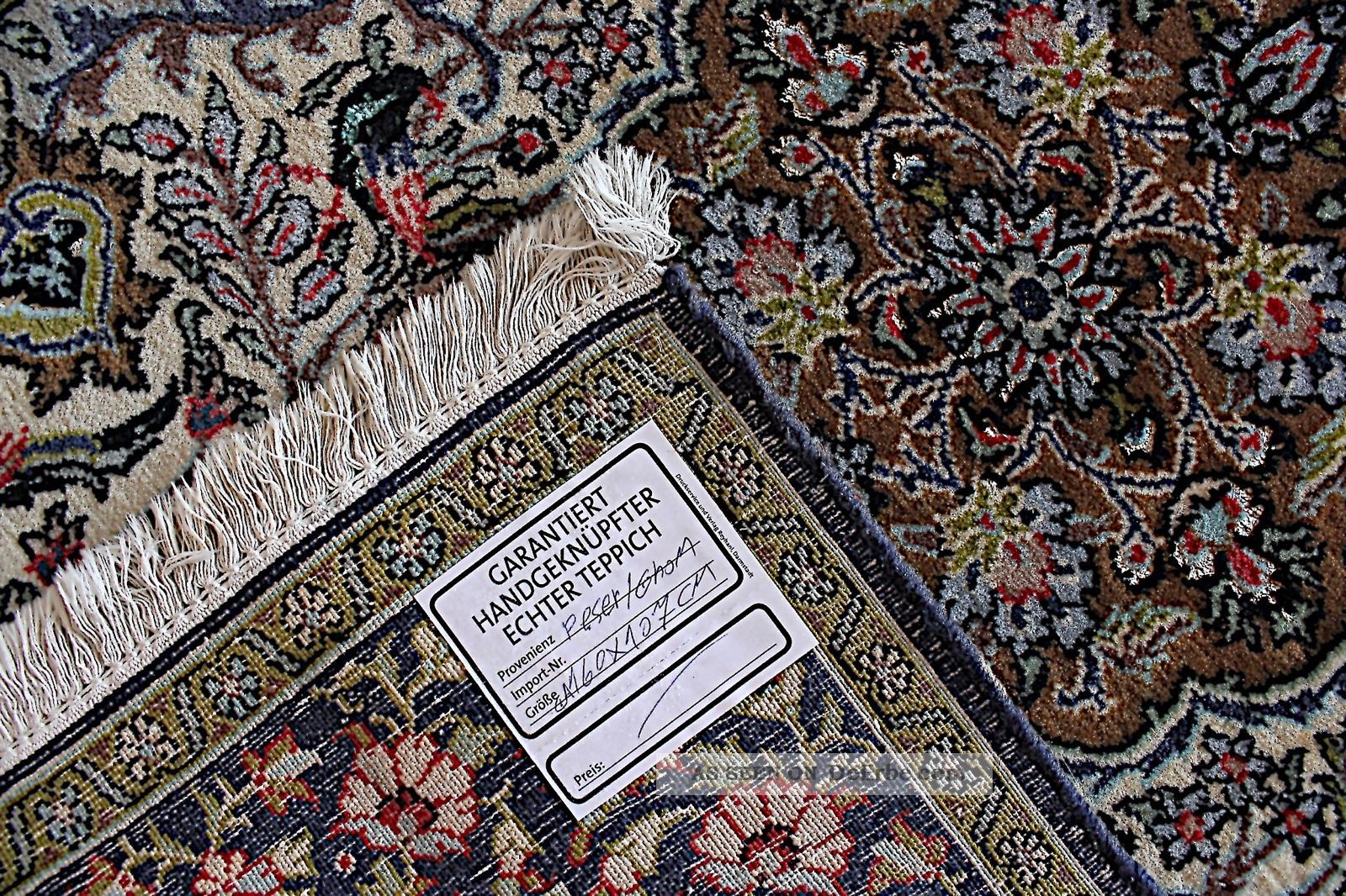 Hochwertiger Perserteppich _gohm_ Mit Seide Teppich Handgeknüpft