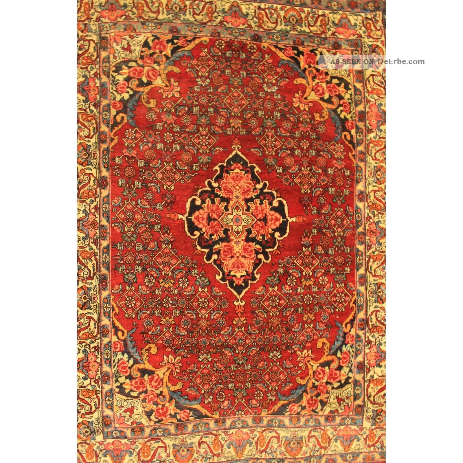 Ca 100 Alter Wunderschöner Handgeknüpfter Orientteppich Tappeto Rug ...