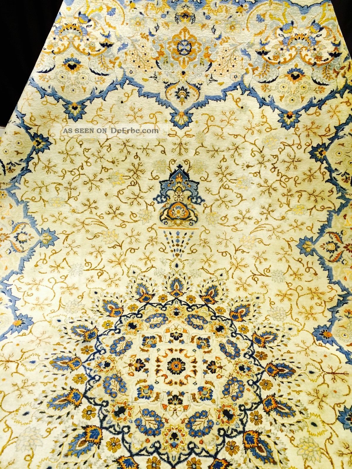 Handgeknüpfter Orient Perser Teppich Tapetto Carpet Kash Fein 386x276cm ...