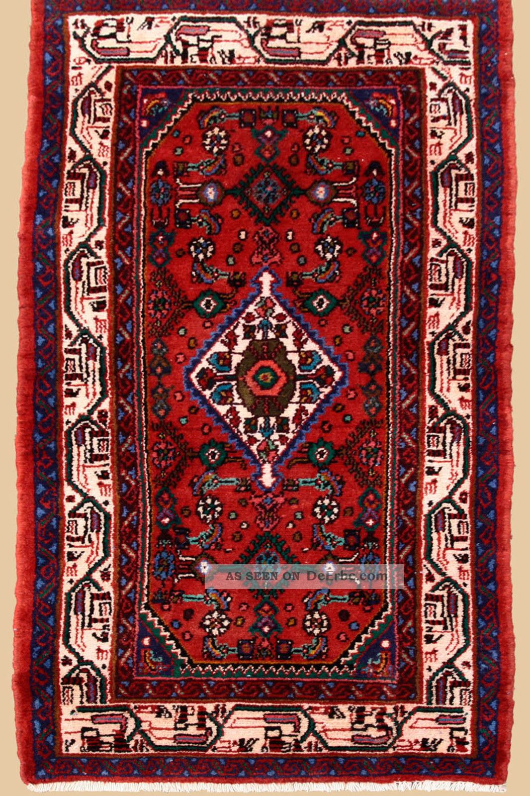 Persischer Teppich Ca. (130 X 67) Cm Gereinigt Te - Nr. 2499