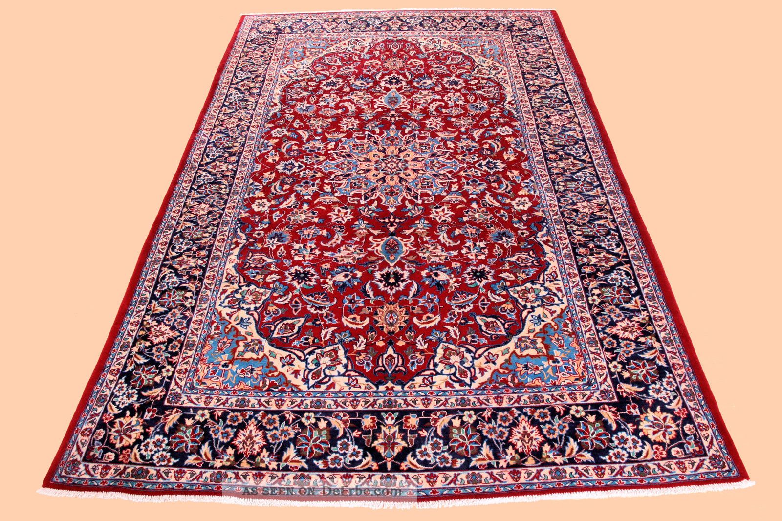 Persischer Teppich Ca. (362 X 233) Cm Fachmännisch Gereinigt