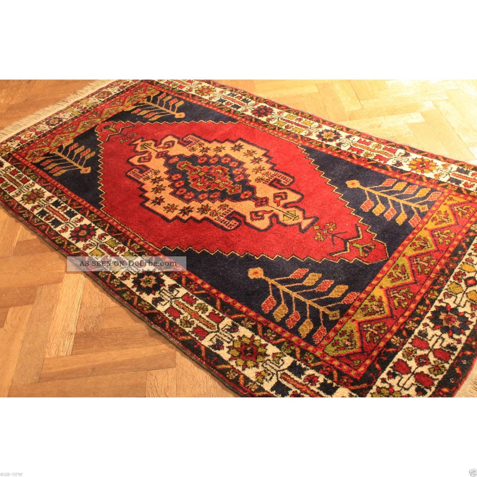 Alt Antiker Schöner Handgeknüpfter Orient Teppich Yahali Kazak ...