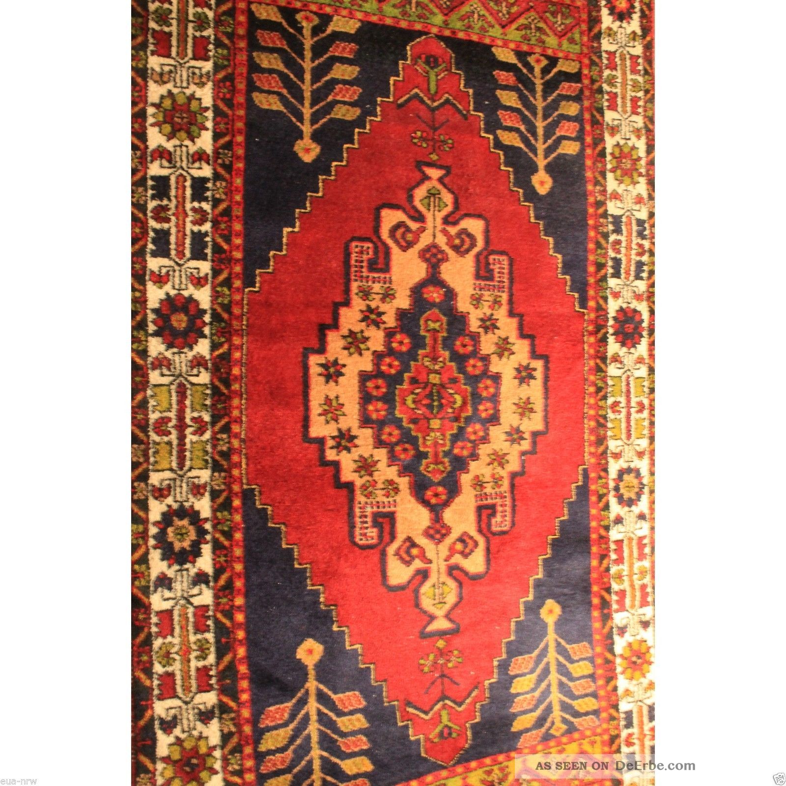 Alt Antiker Schöner Handgeknüpfter Orient Teppich Yahali Kazak ...