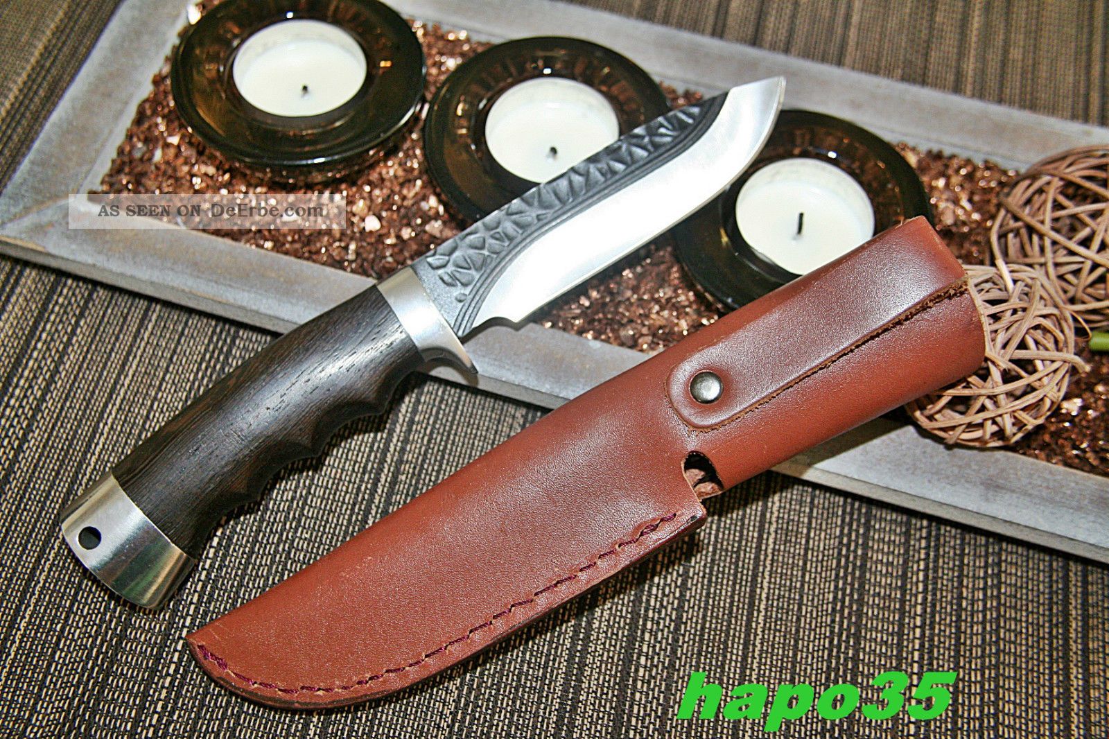 Herbertz Messer Gürtelmesser Incl. Lederscheide 103012