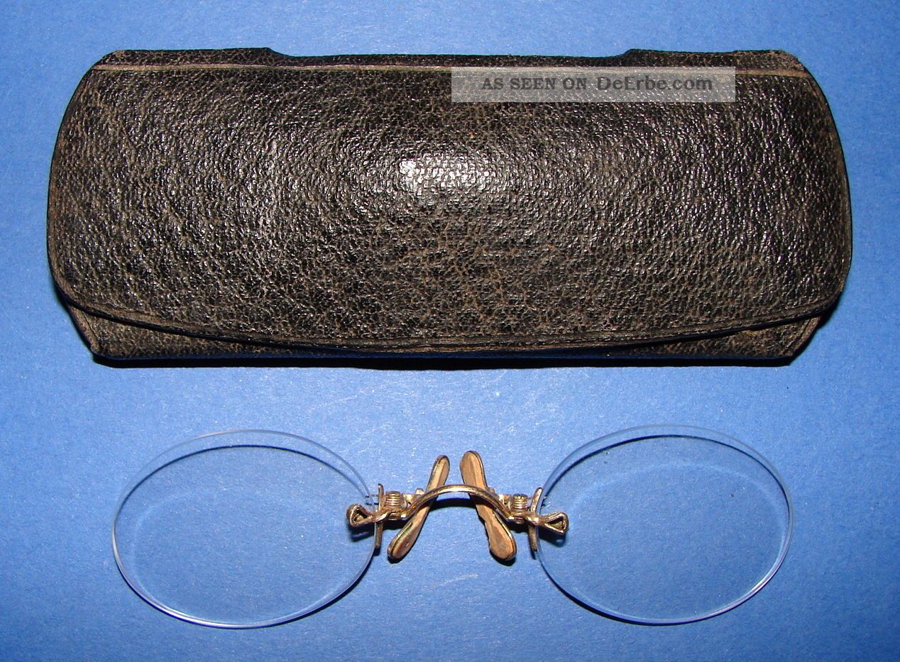 Alter Zwicker Im Originaletui, 19. Jahrhundert