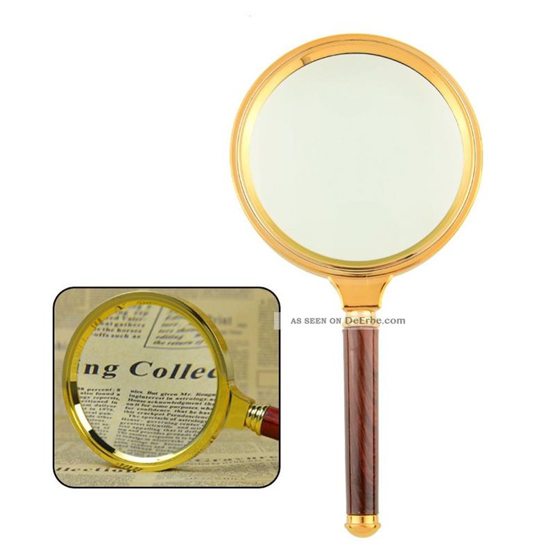 Goldener Rahmen Portable 10 X Lupe Vergrößerungsglas Lupe Lesen Werkzeuge