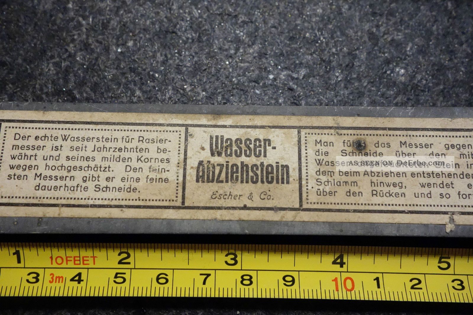 Escher & Co. Razor Hone / Escher & Co. Wasser Abziehstein Schleifstein ...