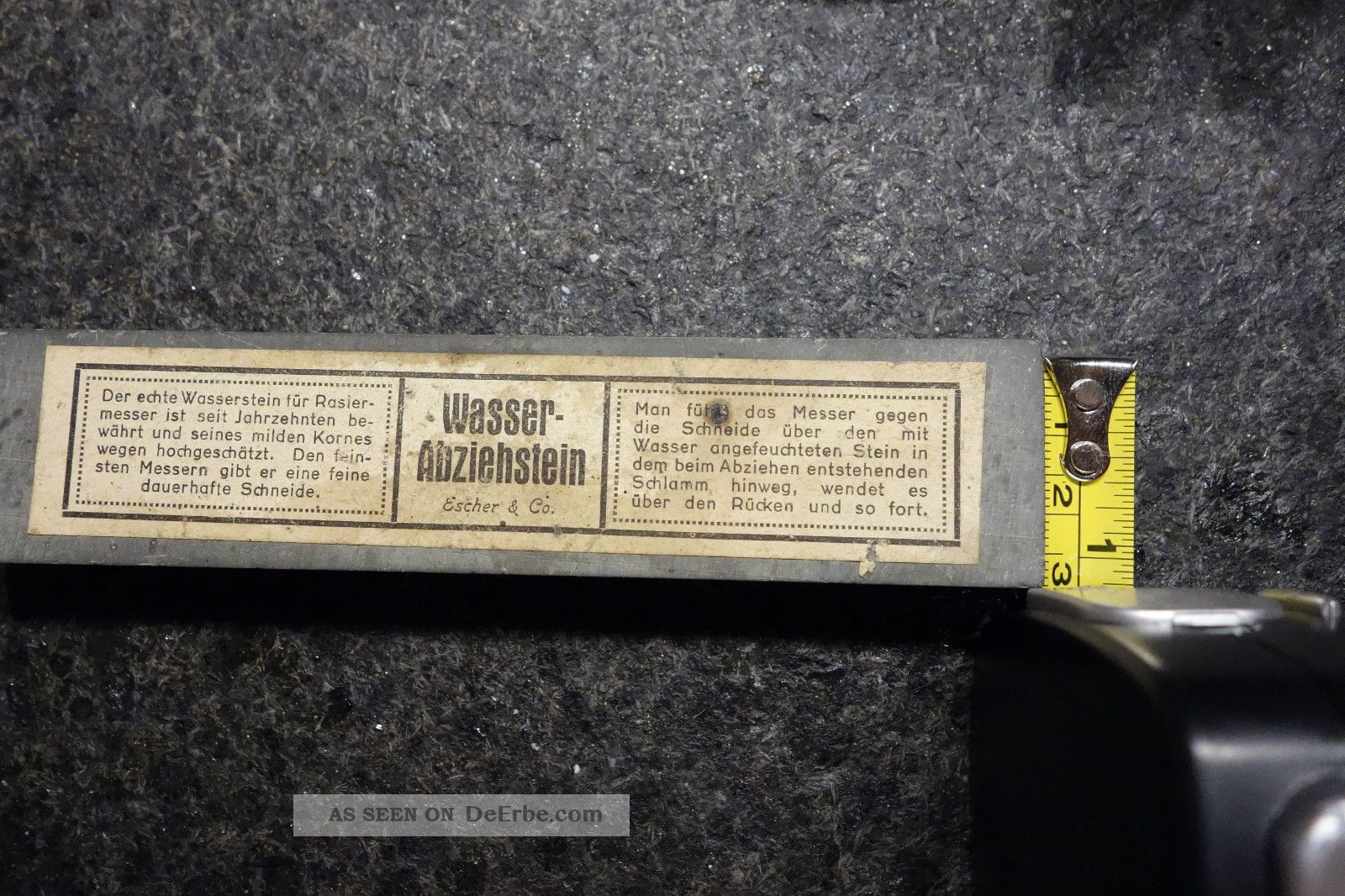 Escher & Co. Razor Hone / Escher & Co. Wasser Abziehstein Schleifstein ...