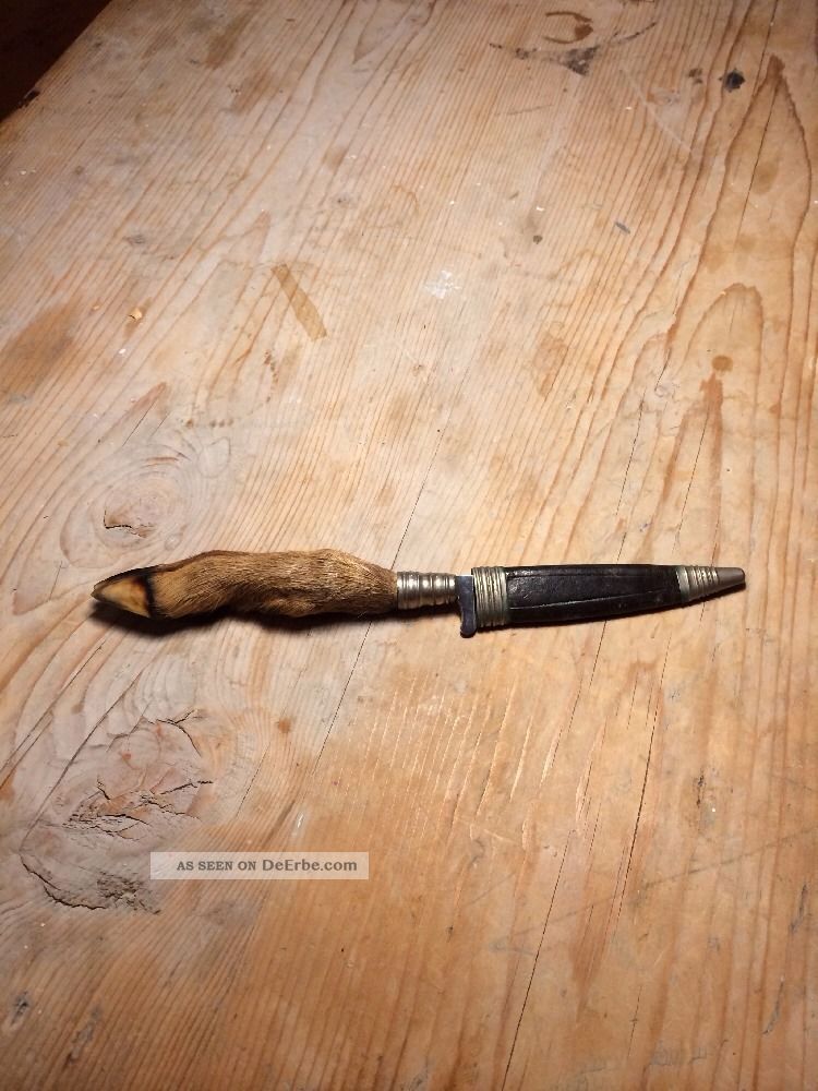 Uraltes Hirschkrone Jagd - Nicker Messer Solingen Tracht Jagdmesser ...