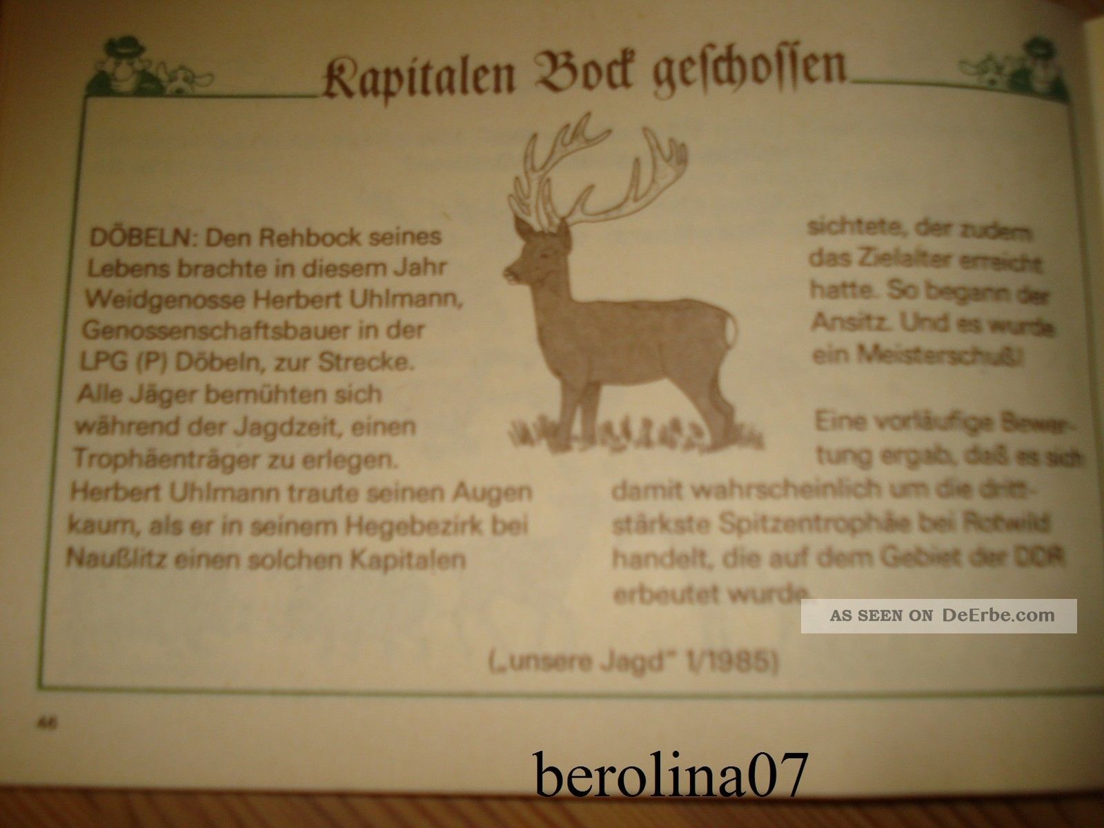 Ddr Taschenbuch Jagd Humor Jagd Humoristisch Jäger Jägerlatein Jagd ...