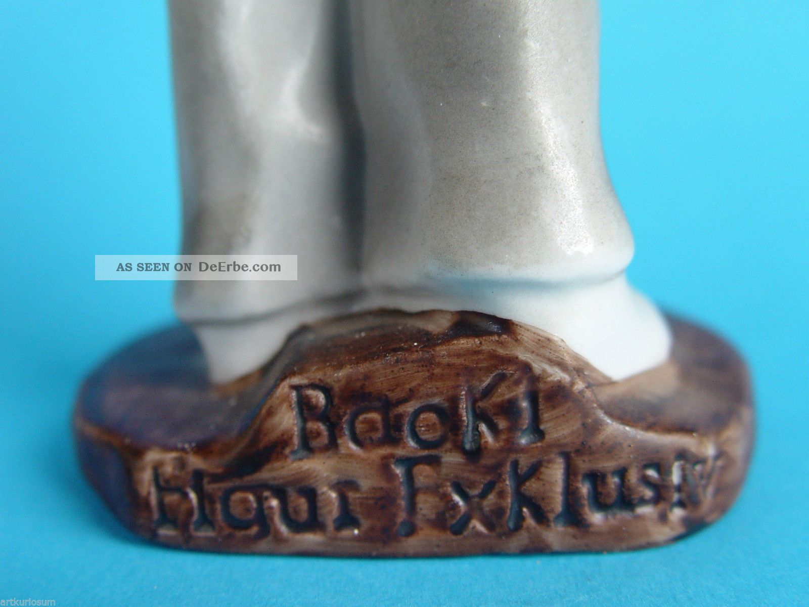 Tolle Porzellan BÄcker Figur Mit Grossem Brot, Backfigur Exklusiv