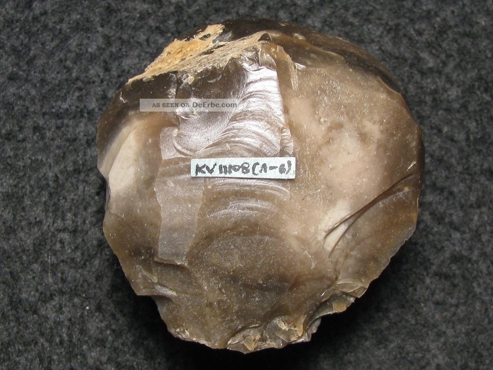 6800j. A: SchÖn Diskoid Kratzer Steinzeit Mesolithikum Silex Flint ...