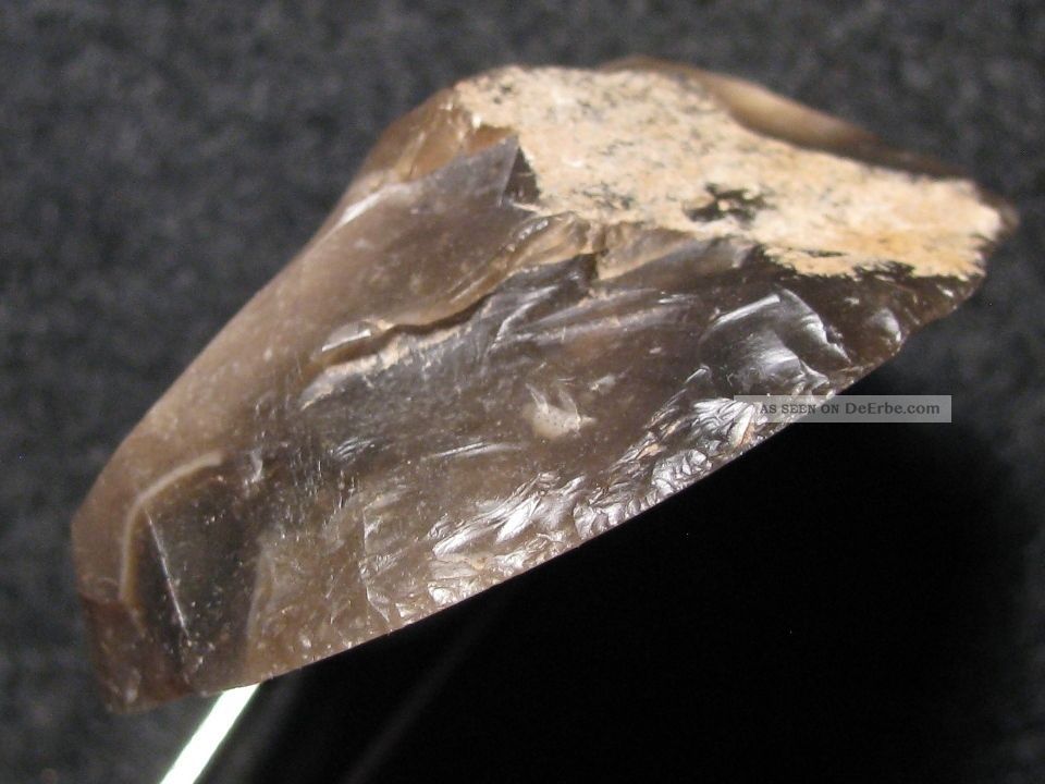 6800j. A: SchÖn Diskoid Kratzer Steinzeit Mesolithikum Silex Flint ...