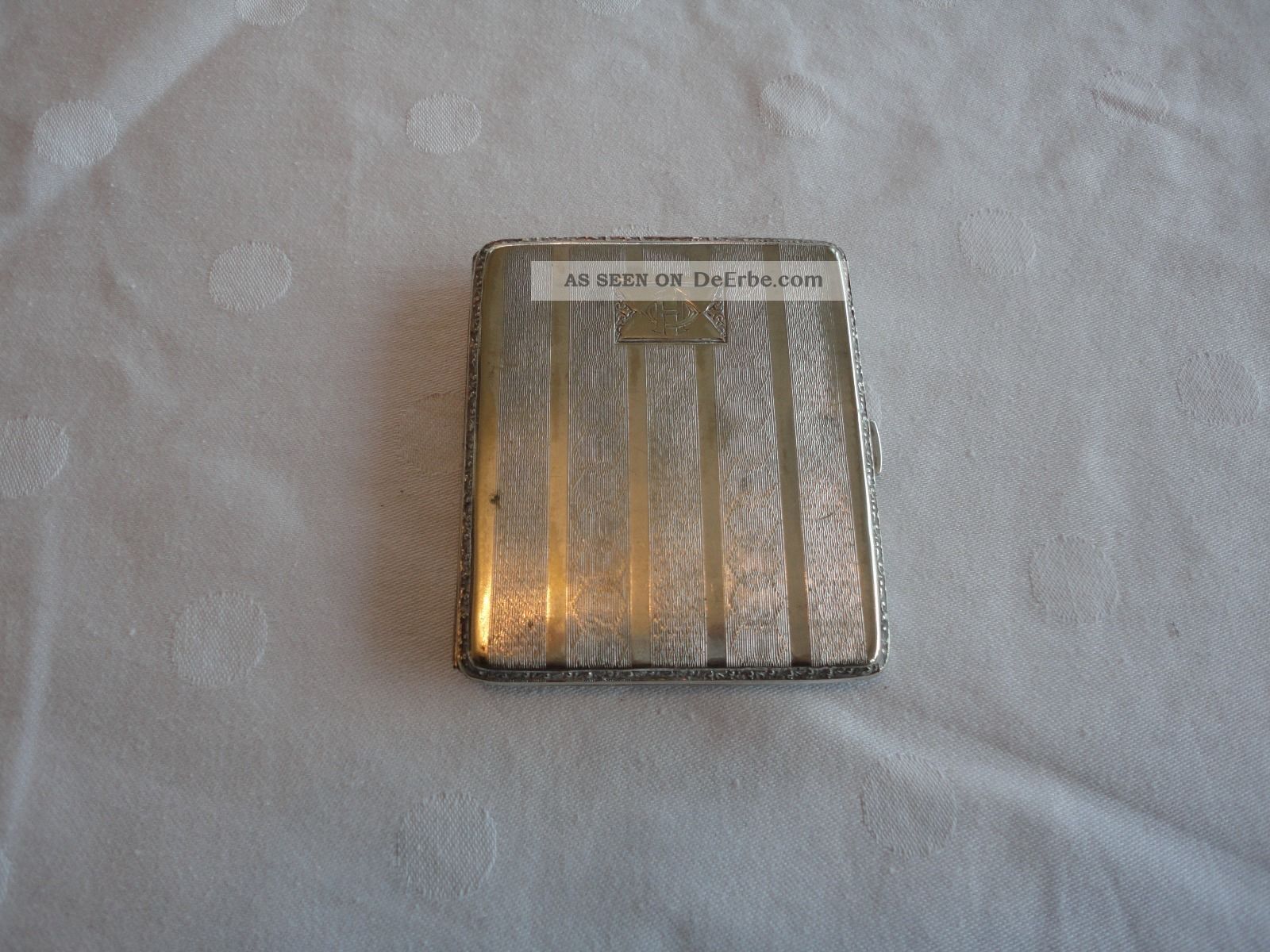 Zigarettenetui Versilbert Aus Dem Jahre 1926 Antik Alpacca