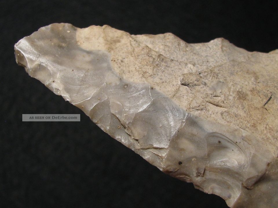 4400 J. A: 2x Ernte Sichel Steinzeit Neolithikum Feuerstein Silex Flint