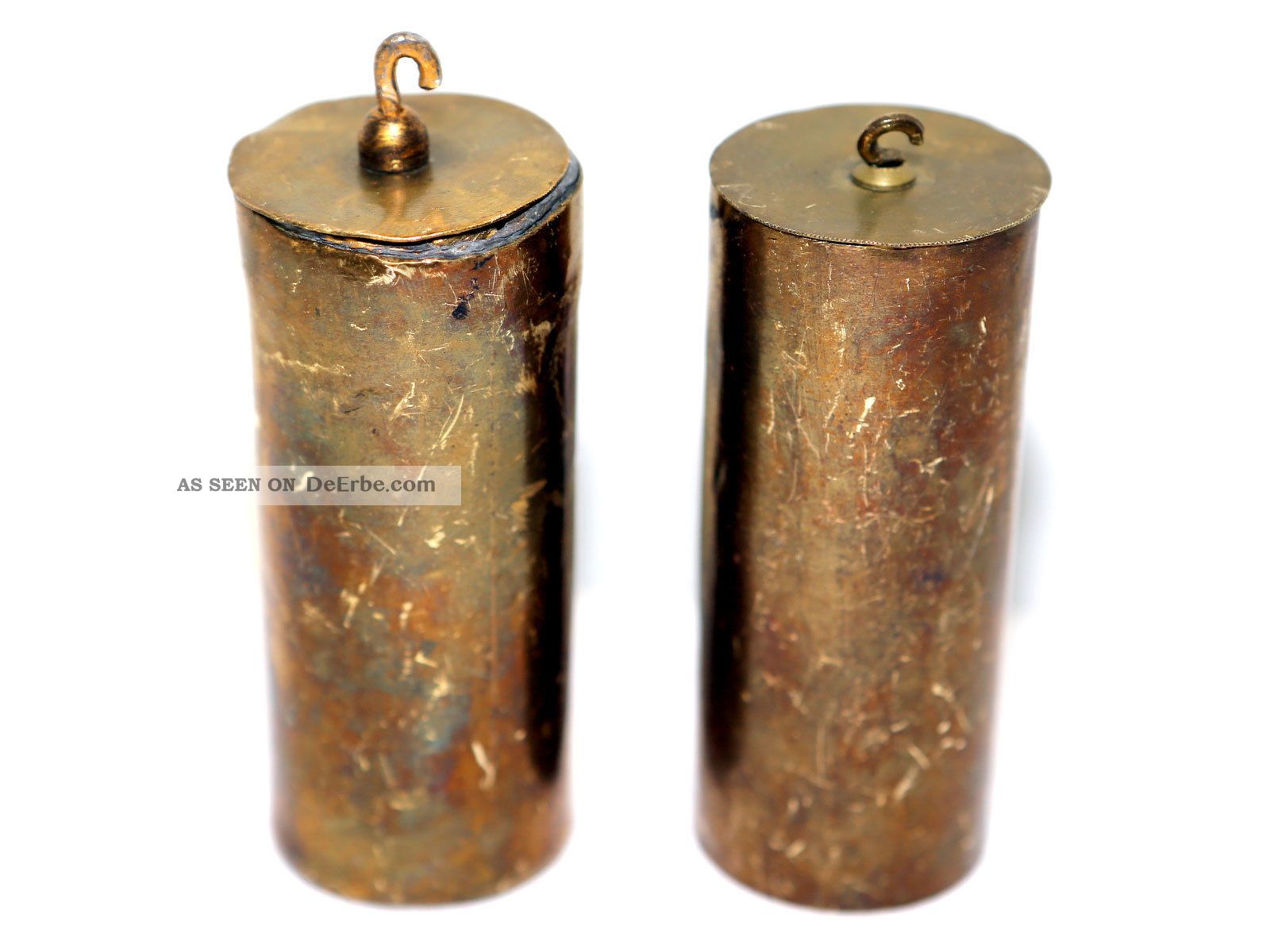 Antikes Messing - Uhrwerk, Gustav Becker Braunau, Pendel - & 2 ...