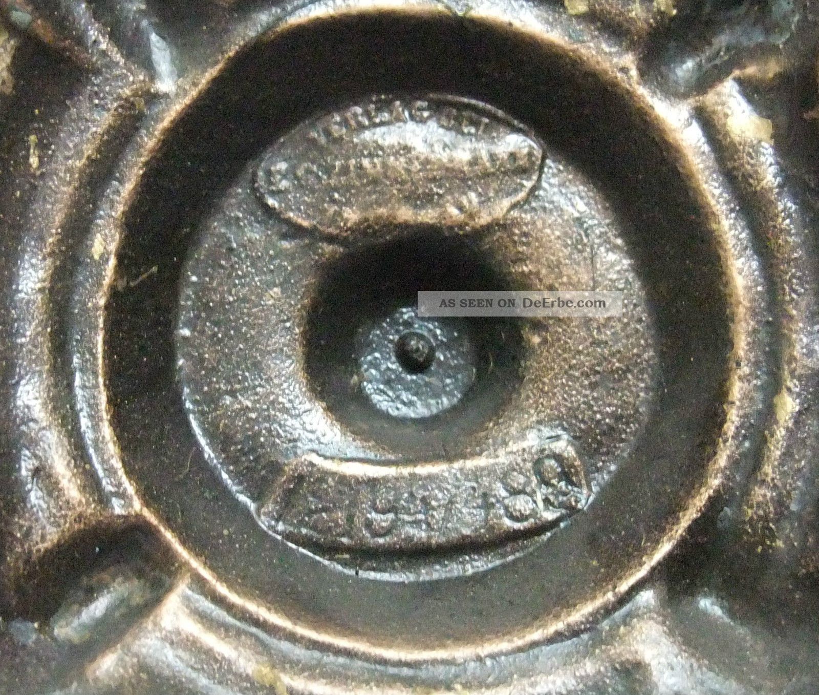 E. G. Zimmermann Hanauer Eisen Kerzenständer Antik