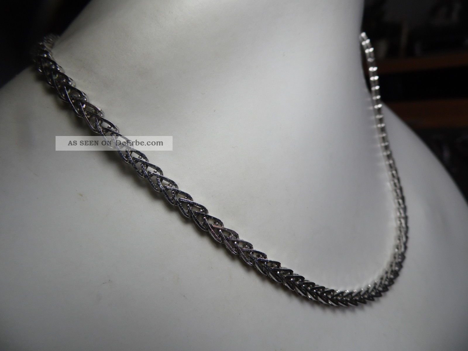 Art_deco 835 Silber Kette / Collier Massiv: 16, 22gr. Design