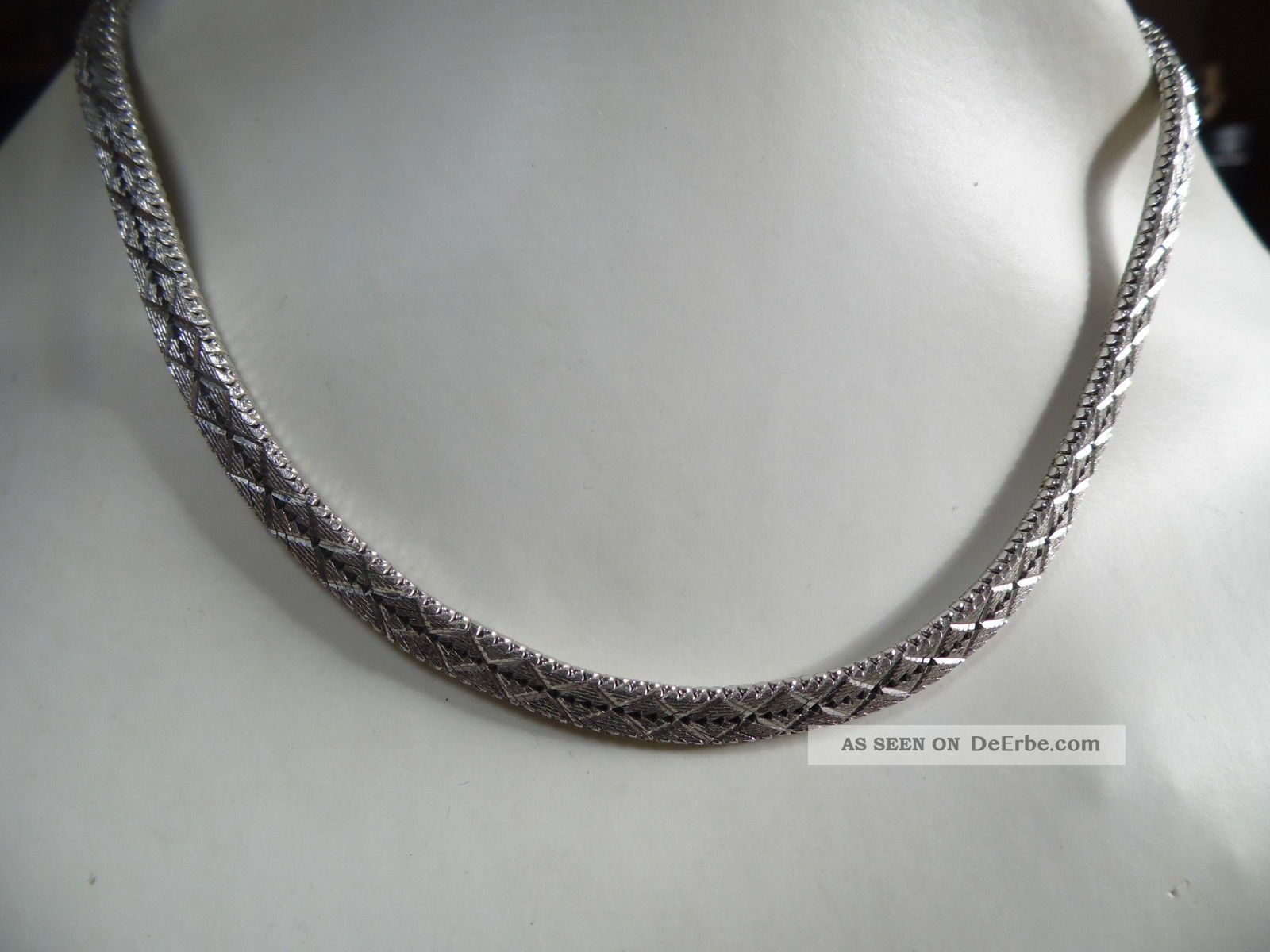 Art_deco 800 Silber Kette / Collier Massiv: 35, 67gr. Design