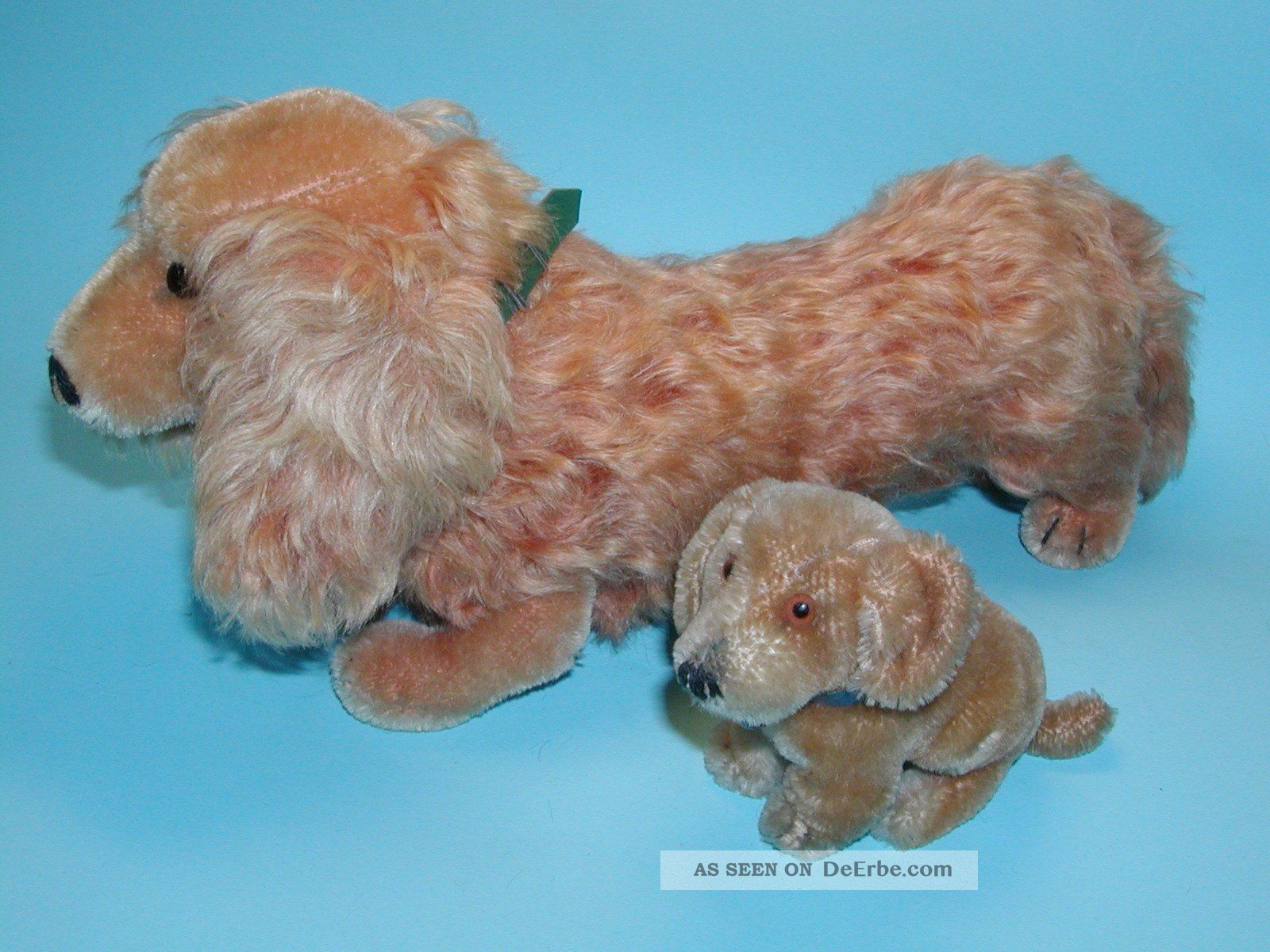 Alt, Sehr Selten Steiff Dackel Bazi, Waldi 30cm Lang