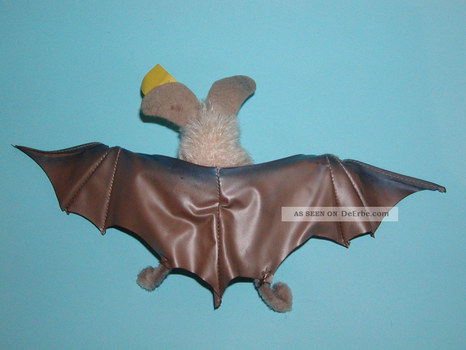 Alt, Sehr Selten Steiff Fledermaus Eric Mit Knopf Und Fahne Und Schild ...