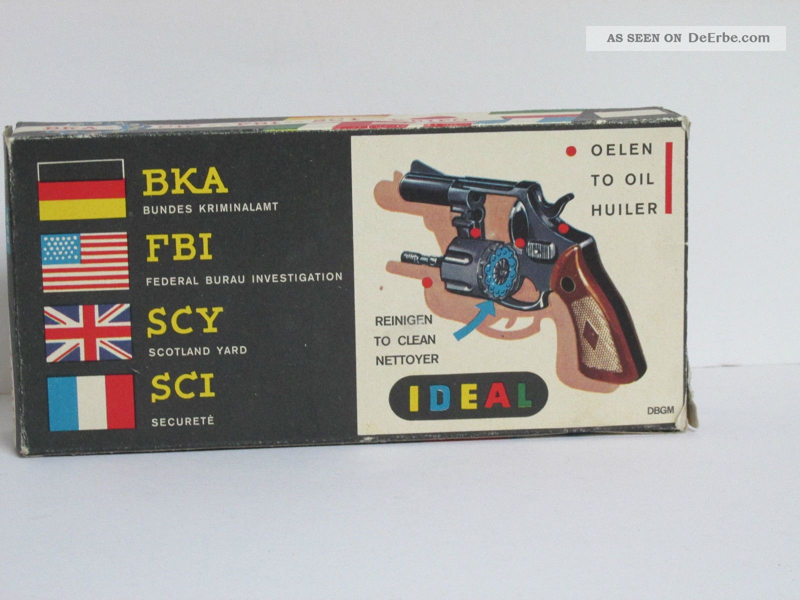 Ideal Spielzeug Revolver Interpol 38, Im Originalkarton