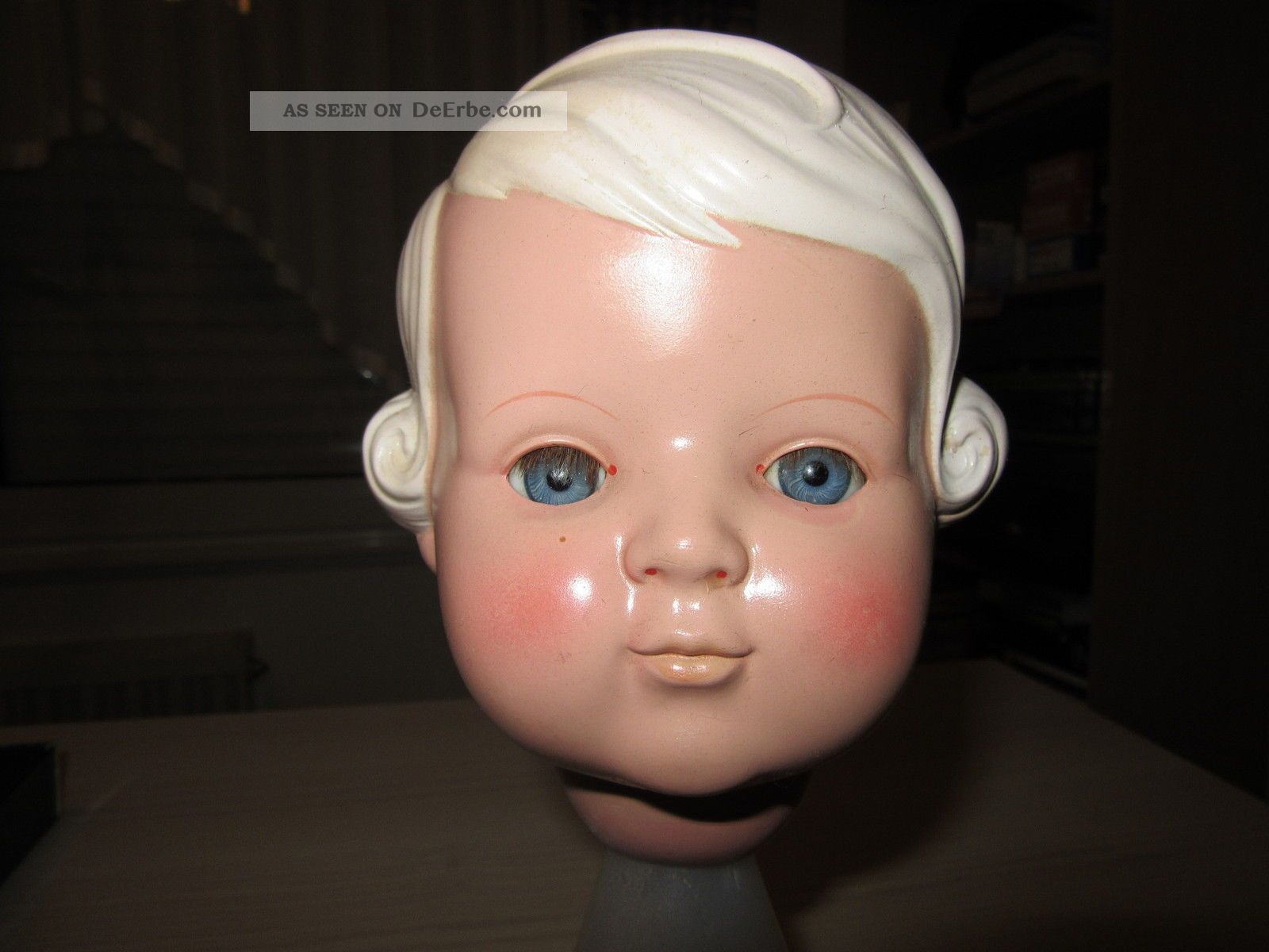 Schildkröt Celluloid Sehr Schöner Inge Kopf 49 Puppe Ersatzteil