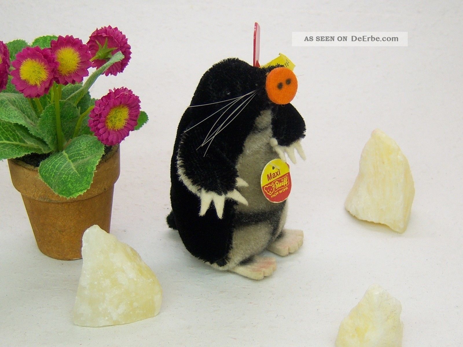 Steiff Alter Kleiner Maulwurf Maxi Mit Spaten Kfs Old Small Mole Spade ...